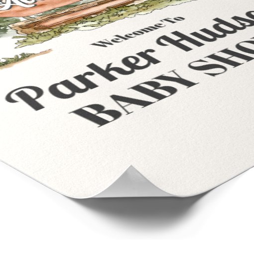 national park baby shower welcome sign | Zazzle