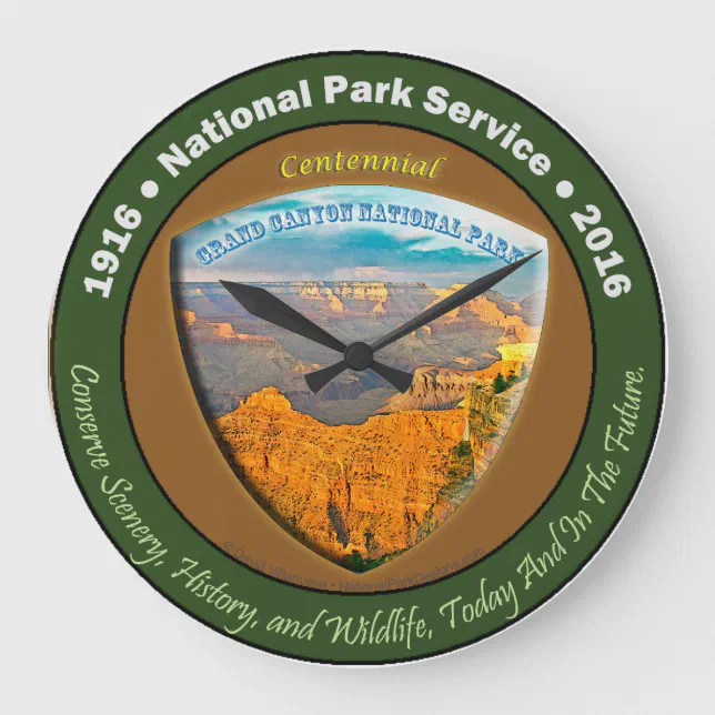 National Park Centennial Clock Grand Canyon | Zazzle