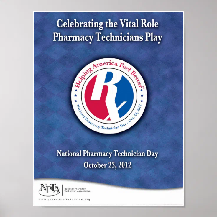 National Pharmacy Technician Day 2012 Poster | Zazzle
