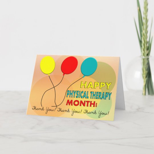 National Physical Therapy Month Card 7 | Zazzle.com