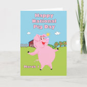 National Pig Day March 1st Card | Zazzle
