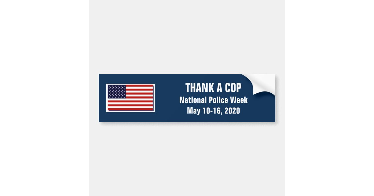 National Police Week 2020 Bumper Sticker | Zazzle