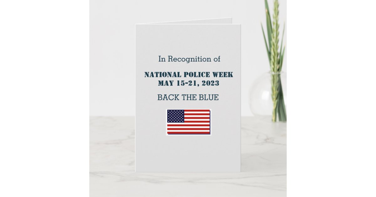 National Police Week 2023 Card | Zazzle