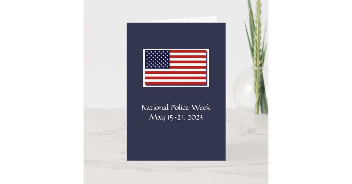 National Police Week 2023 Thank You Card | Zazzle