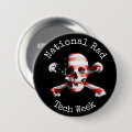 "National Rad Tech Week" with skull Button | Zazzle