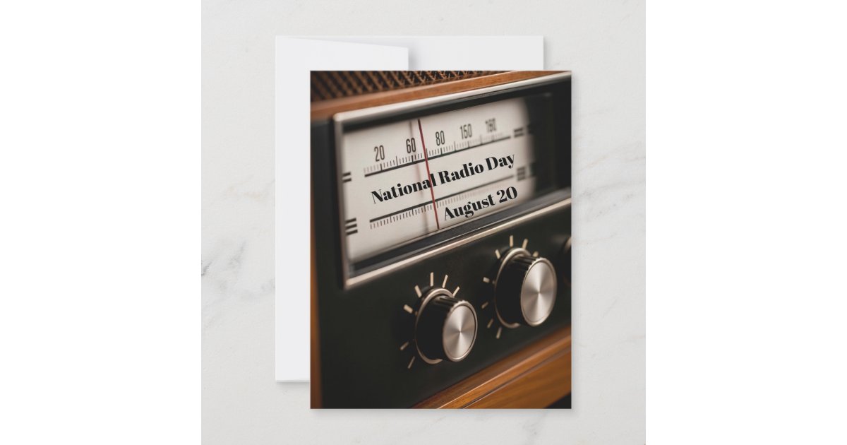National Radio Day Card | Zazzle
