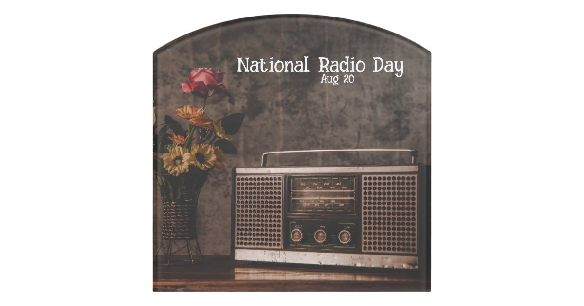 National Radio Day Door Sign | Zazzle