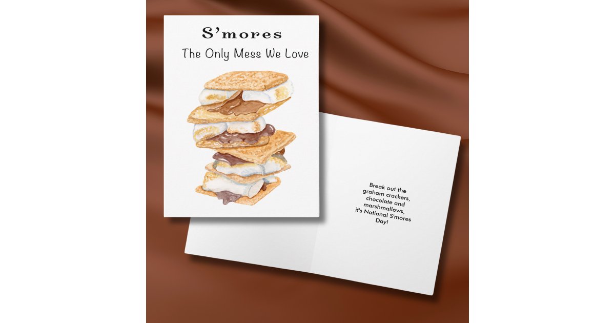 National S'mores Day August 10 Card | Zazzle