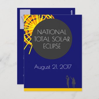 National Total Solar Eclipse Postcard | Zazzle