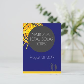 National Total Solar Eclipse Postcard | Zazzle