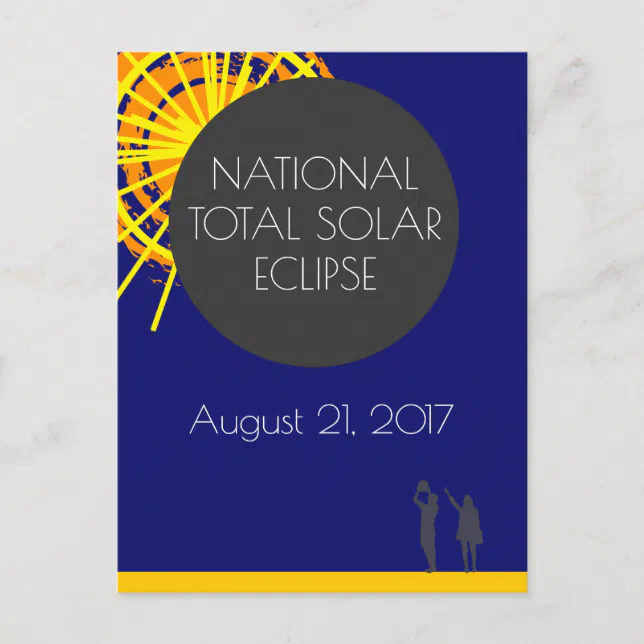 National Total Solar Eclipse Postcard | Zazzle
