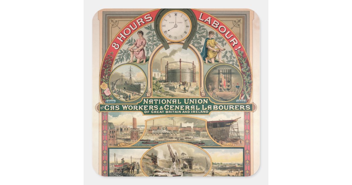 National Union Square Sticker | Zazzle