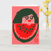 National Watermelon Day August 3 Card | Zazzle