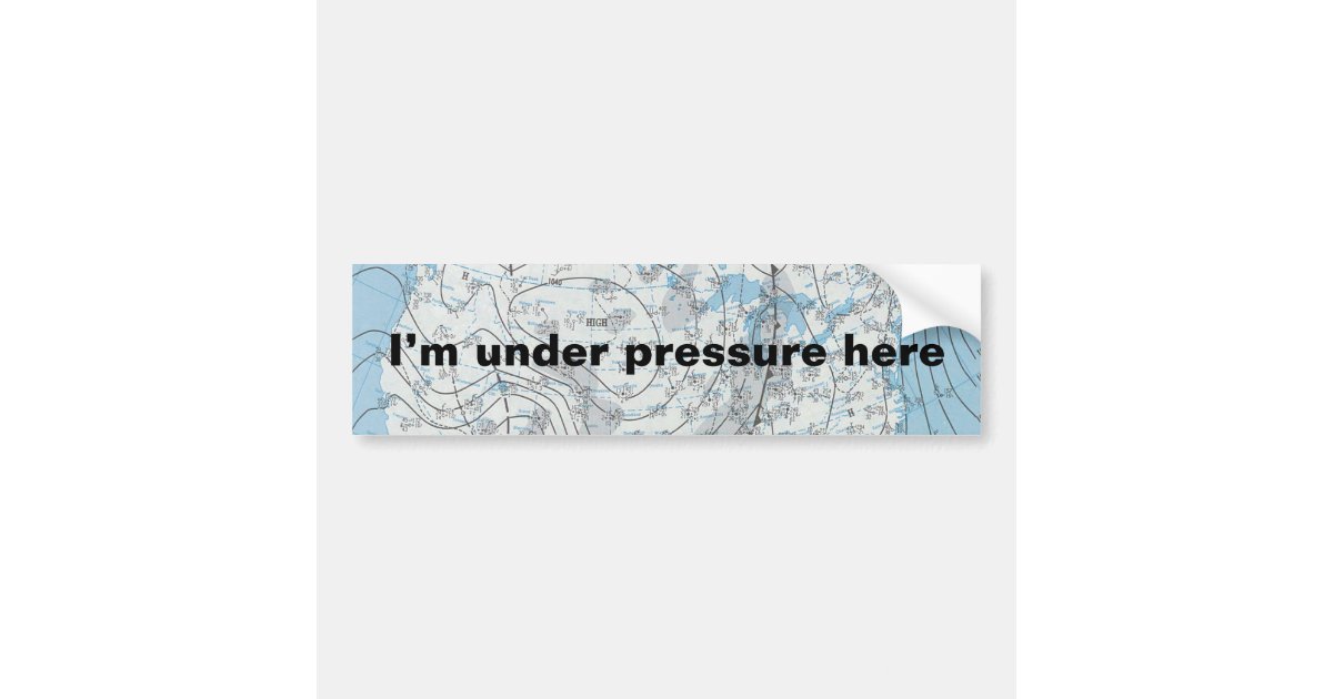 National Weather Map Bumper Sticker | Zazzle