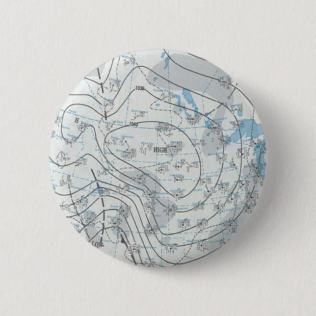 National Weather Map Button | Zazzle