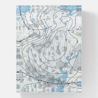 National Weather Map Paperweight | Zazzle
