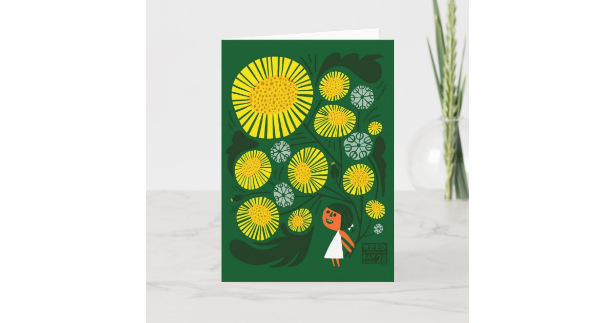 National Weed Appreciation Day March 28 Card | Zazzle