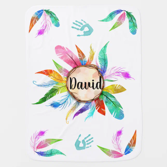 Native American Baby Boy Nursery Blanket Personal | Zazzle