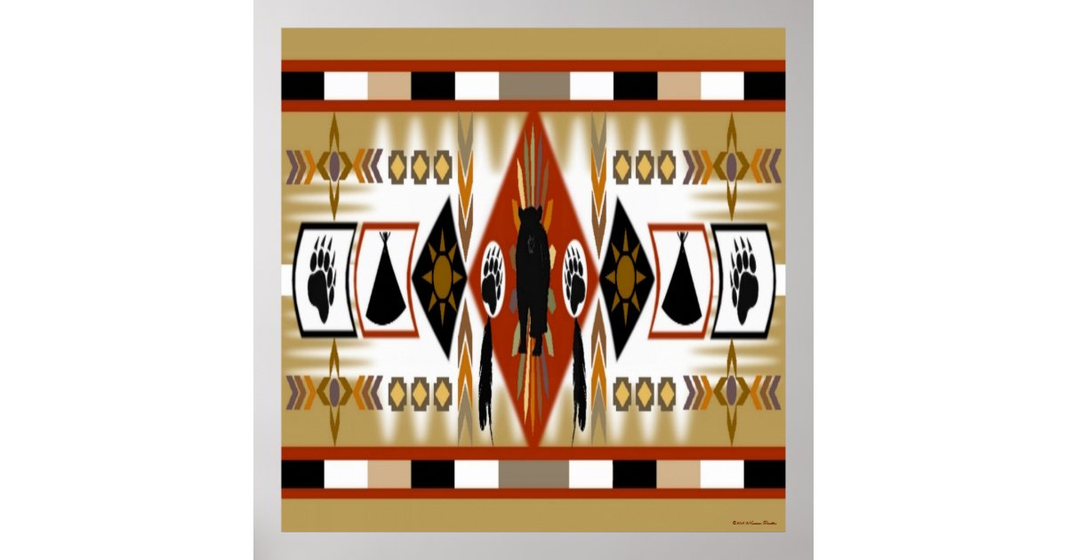 Native American Bear Clan Poster | Zazzle