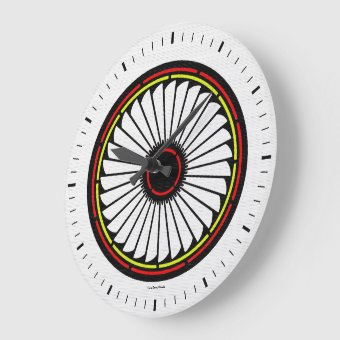 Native American Bloom Large Wall Clock | Zazzle