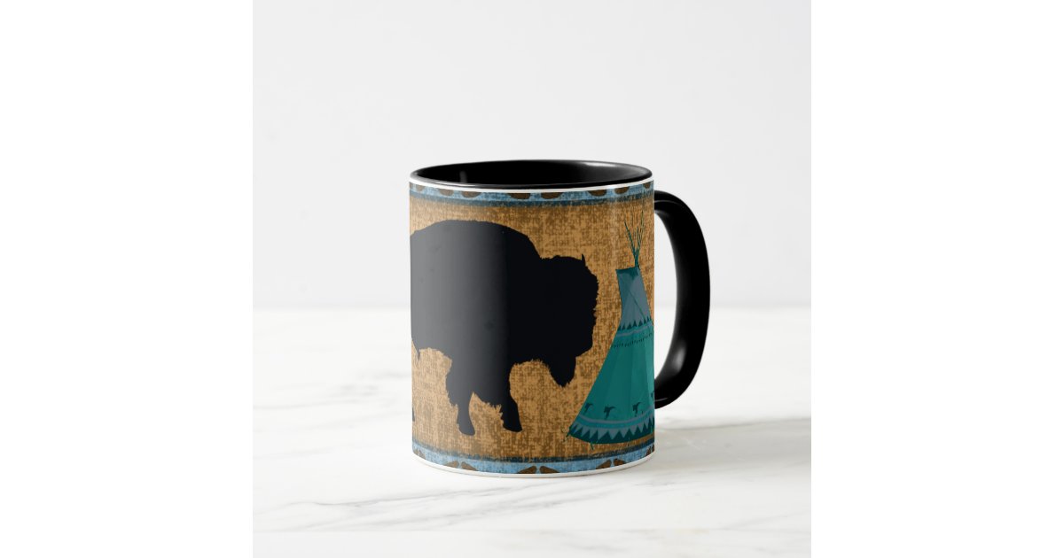 Native American Buffalo/Bison Mug | Zazzle