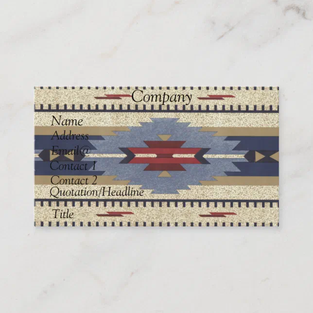 Native American Calendar 2012 Business Card | Zazzle