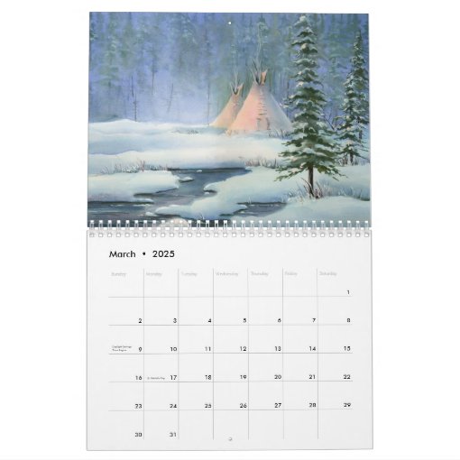 NATIVE AMERICAN CALENDAR by SHARON SHARPE | Zazzle