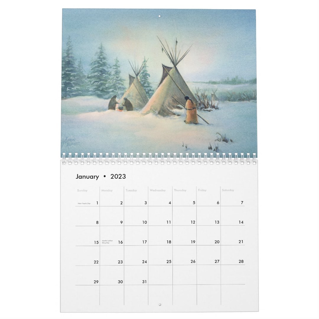 NATIVE AMERICAN CALENDAR by SHARON SHARPE | Zazzle
