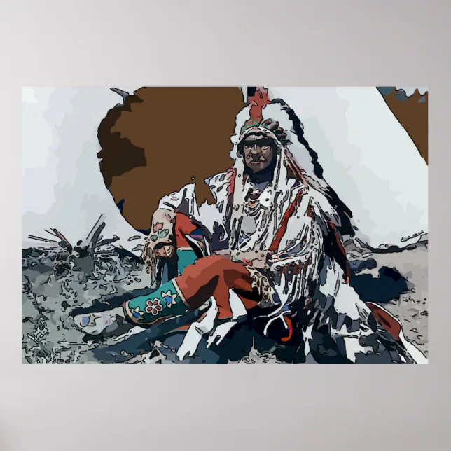 Native American Chief Poster | Zazzle