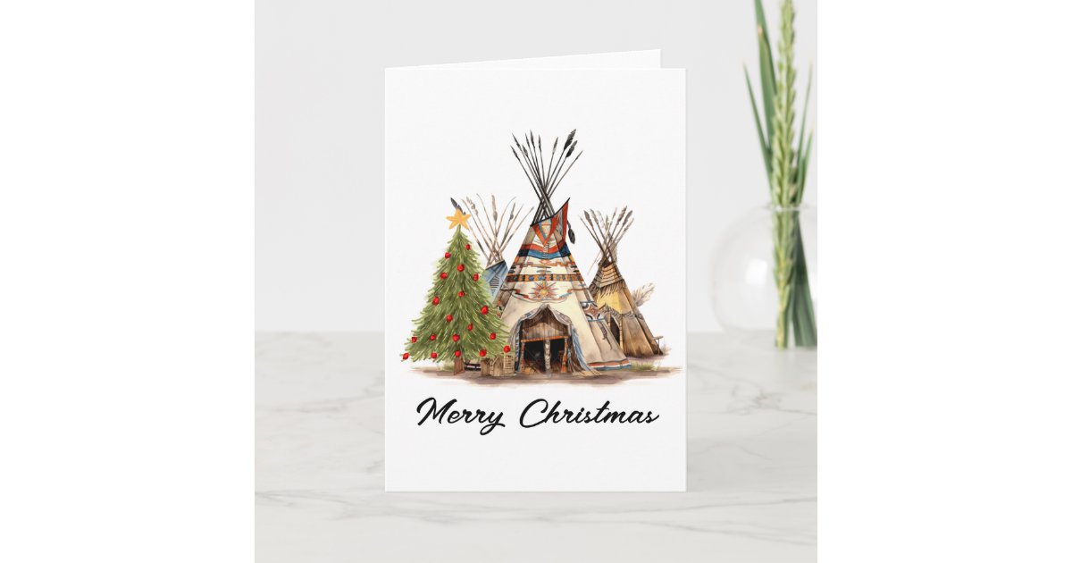 Native American Christmas Card | Zazzle