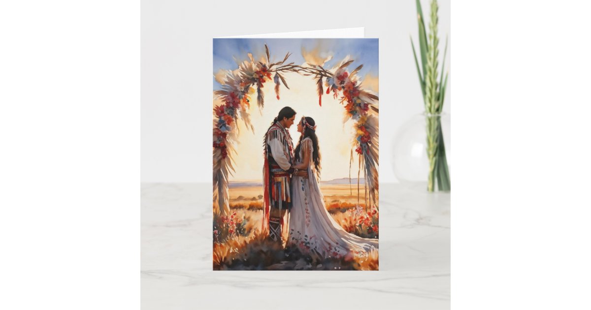 Native American Congratulations on Wedding Card | Zazzle