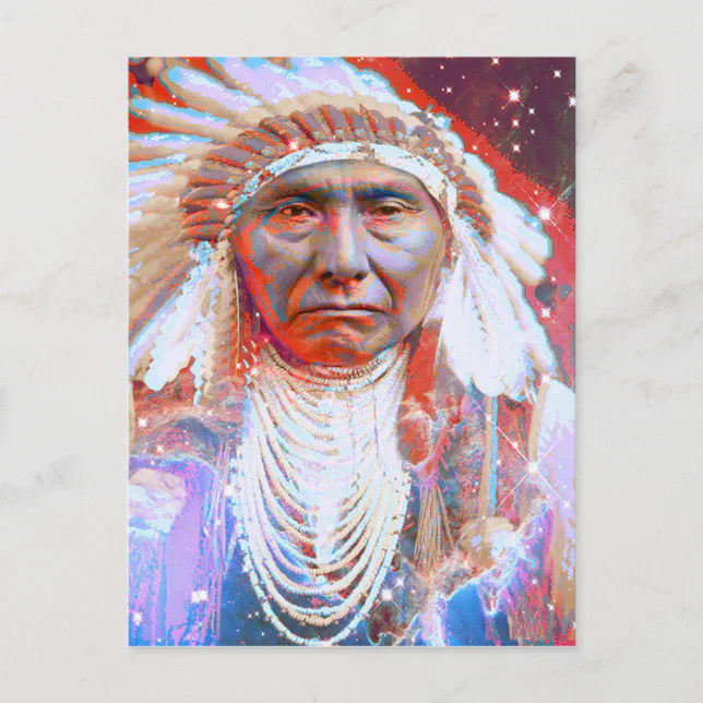 Native American Crazy Horse Postcard | Zazzle