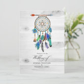 Native American Dreamcatcher Bohemian Wedding Invitation | Zazzle