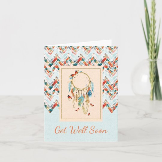 Native American Dreamcatcher Get Well Soon Card | Zazzle.com