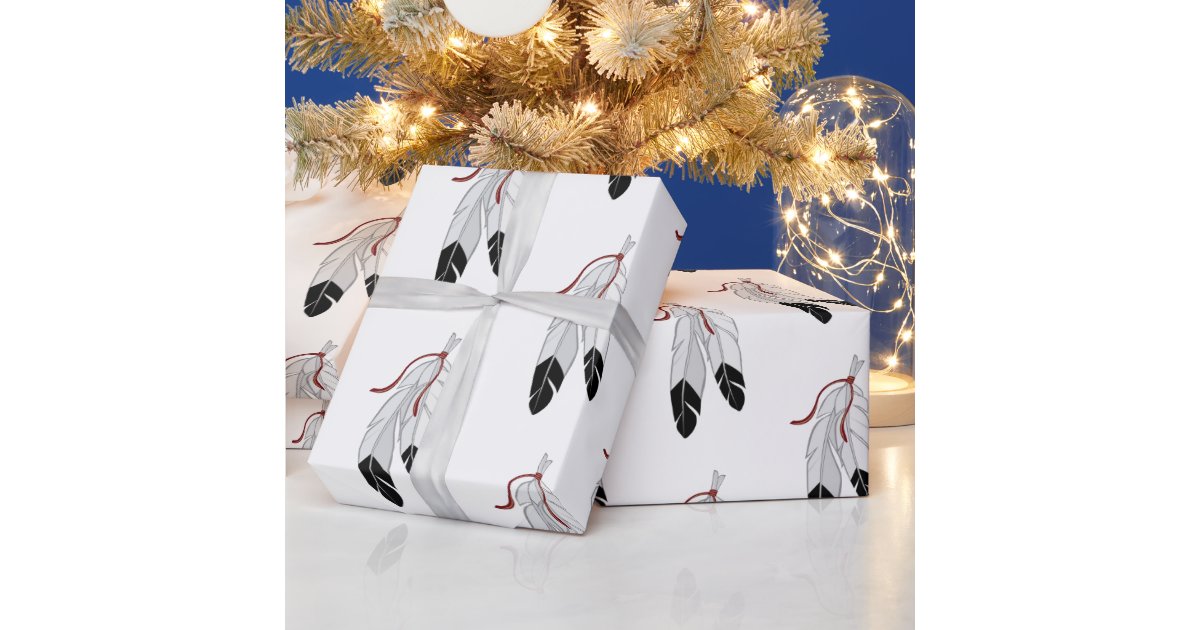 Native American Feather Wrapping Paper | Zazzle