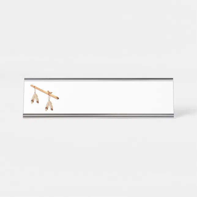 Native American Flute Desk Name Plate | Zazzle