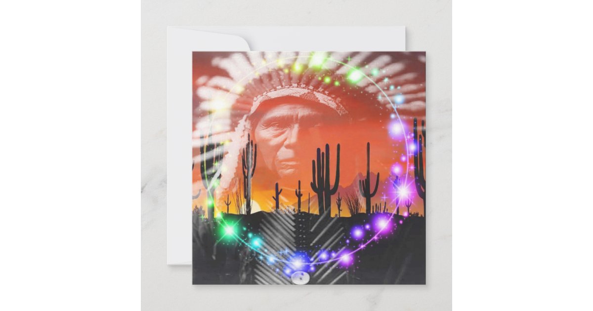 Native American Ghost Dance Card | Zazzle