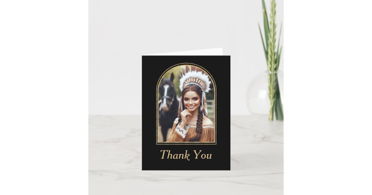 Native American Graduation Thank You Card | Zazzle
