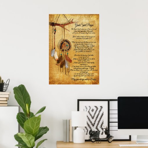 Native American Great spirit Prayer Poster | Zazzle