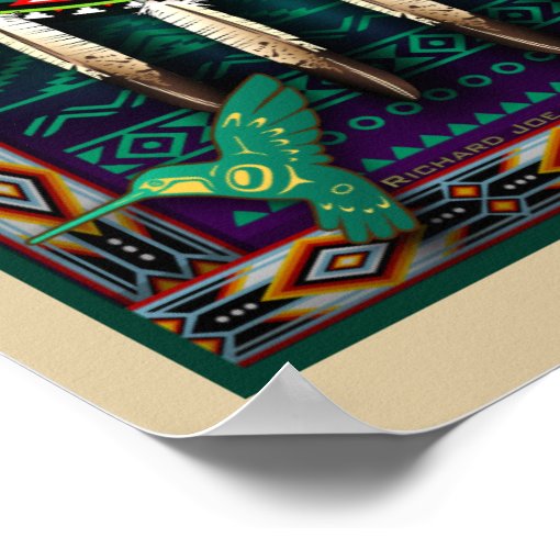 Native American Hummingbird Poster art | Zazzle