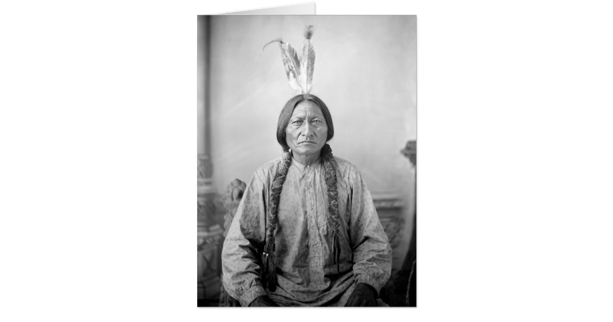 Native American Icon: Lakota Leader Sitting Bull Card | Zazzle