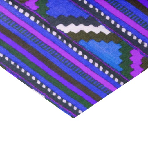 Native American Indian blue texture design Tissue Paper | Zazzle