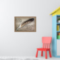 Native American Indian Cree Prophecy eagle feather Poster | Zazzle