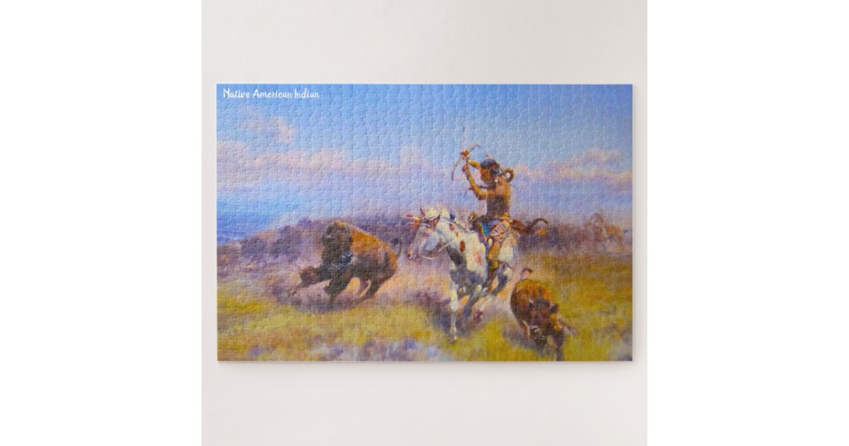 Native American Indian Jigsaw Puzzle | Zazzle
