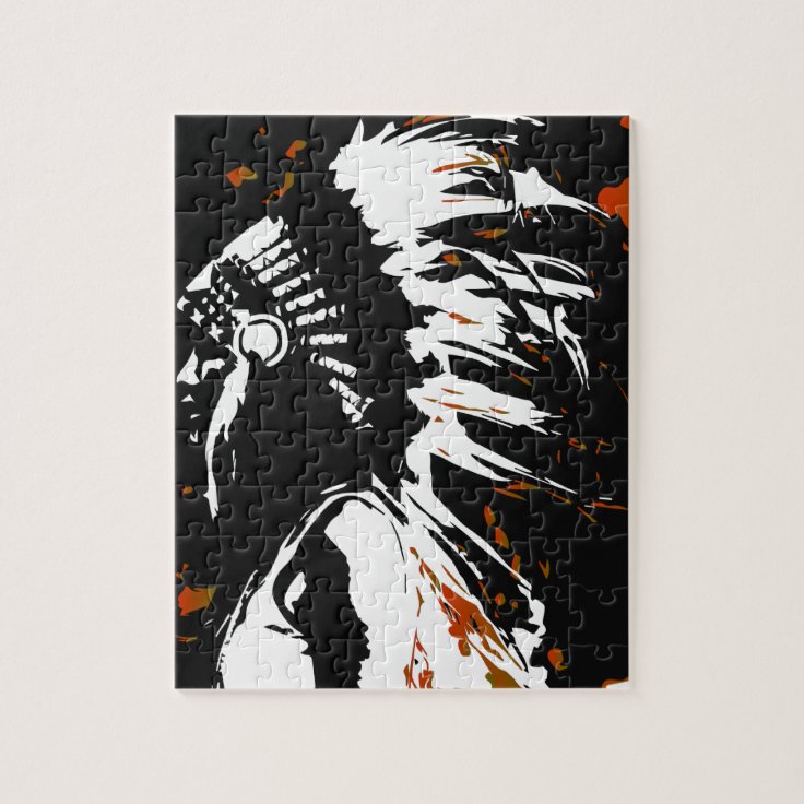 Native American Indian Jigsaw Puzzle | Zazzle