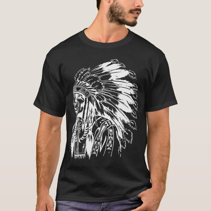 Native American indian men T-Shirt | Zazzle.com