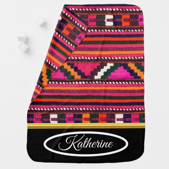 Native American Indian pink texture design Baby Blanket | Zazzle.com