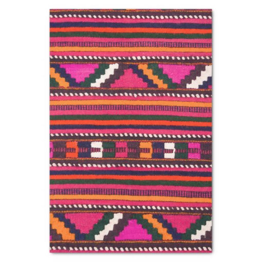 Native American Indian pink texture design Tissue Paper | Zazzle