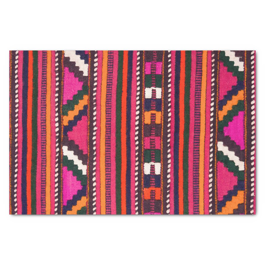 Native American Indian pink texture design Tissue Paper | Zazzle