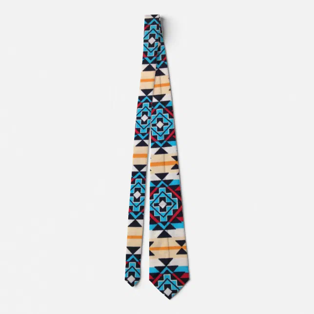 Native American Indian Southwest Pattern Neck Tie | Zazzle